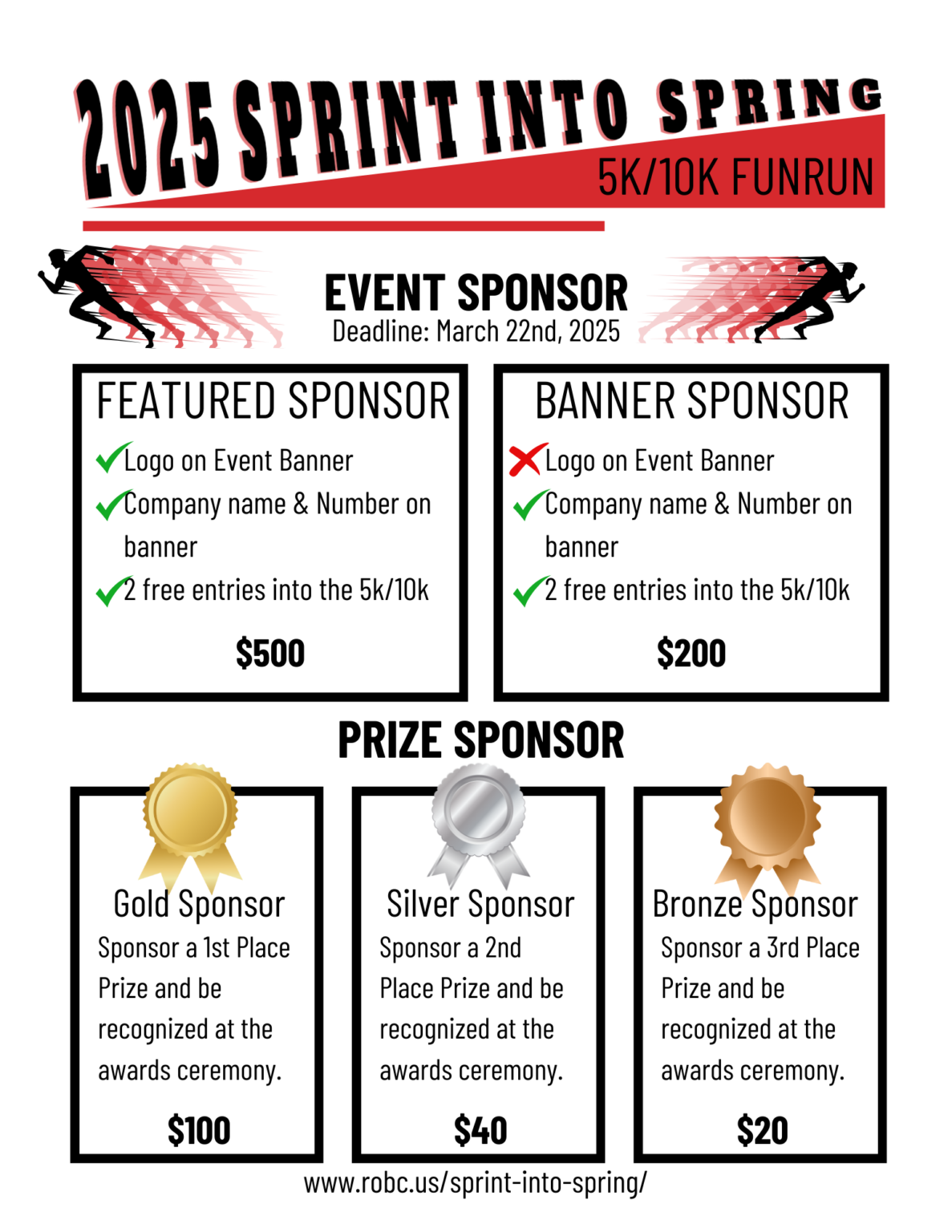 Sprint Into Spring – ROBC
