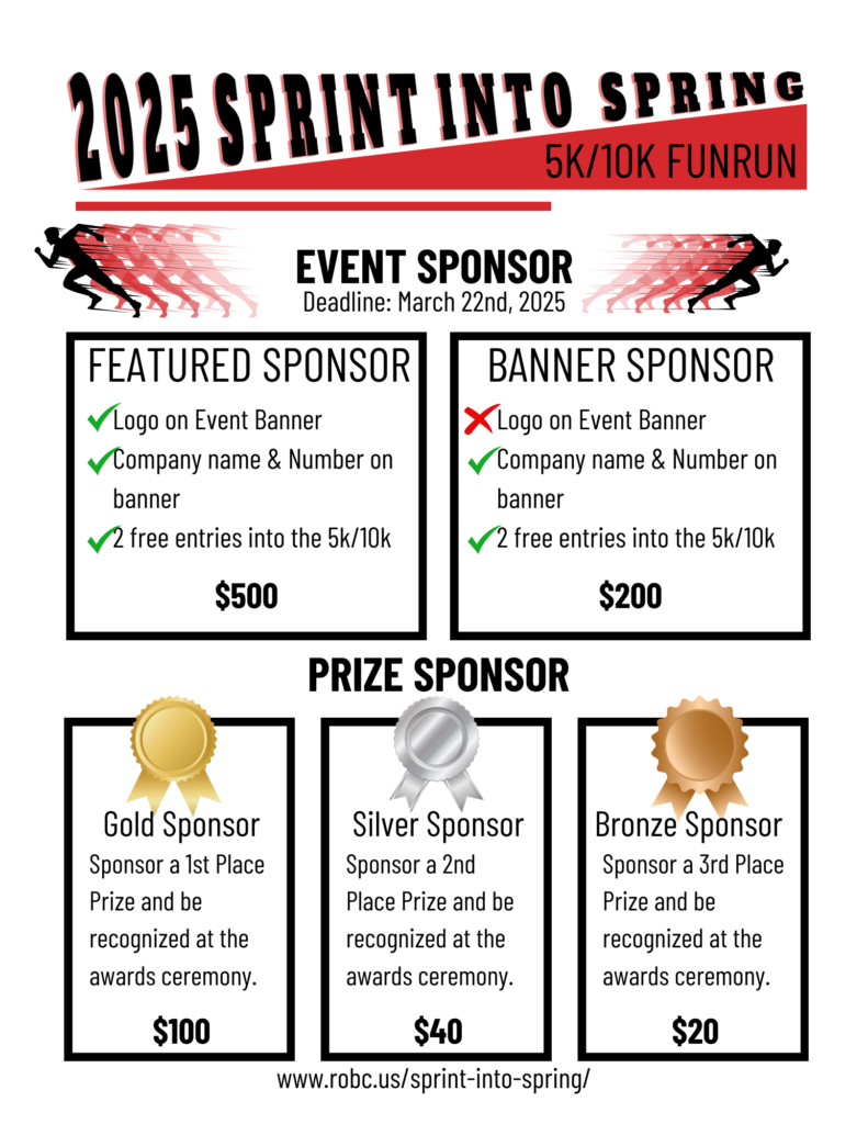 Sprint Into Spring – ROBC